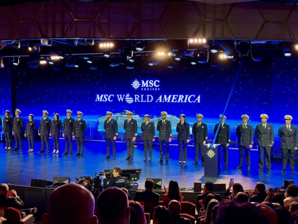 Attending The Naming Ceremony For MSC World America - Live and Let's Fly