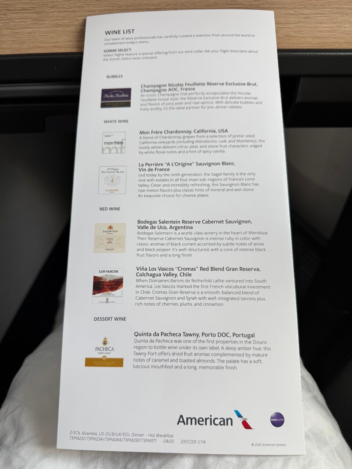 Review: American Airlines' New "78P" Business Class (Chicago - London ...