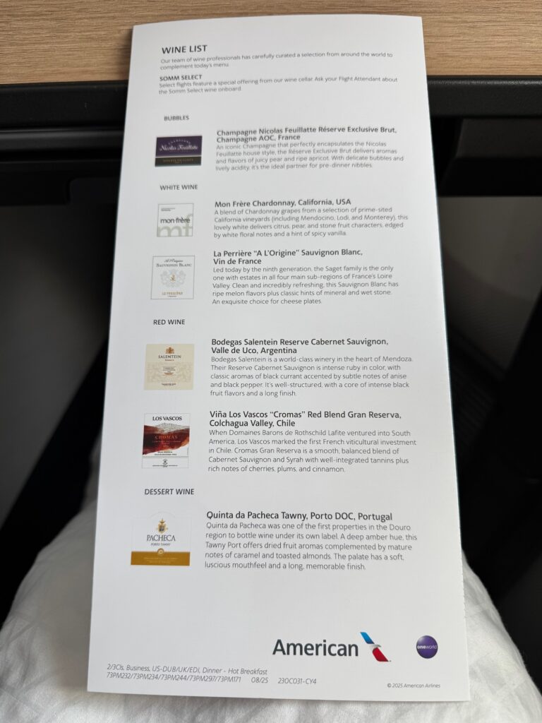 Review: American Airlines' New "78P" Business Class (Chicago - London ...