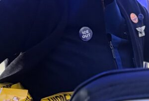 Alaska Airlines Flight Attendant Wears “ICE OUT” Pin Onboard ...