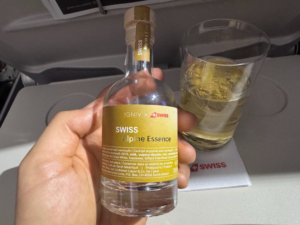 A Perfect Aperitif At 35,000 Feet: SWISS Alpine Essence Cocktail - Live ...